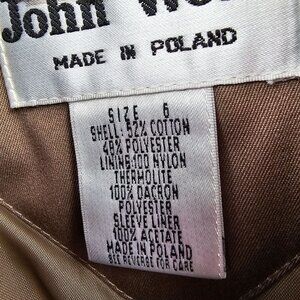 John Weitz | Jackets & Coats | John Weitz Tan Trench Coat Designer Quiet Luxury Rain Overcoat ...